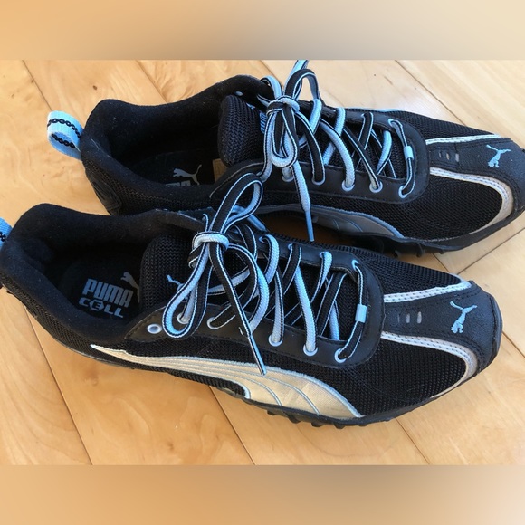 Puma | Shoes | Puma Black Tennis Shoes | Poshmark